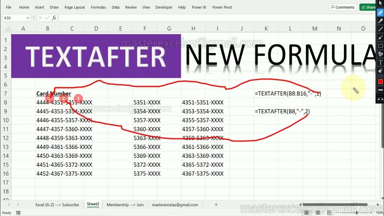 TEXTAFTER function in excel - New excel formula in 2022 - YouTube