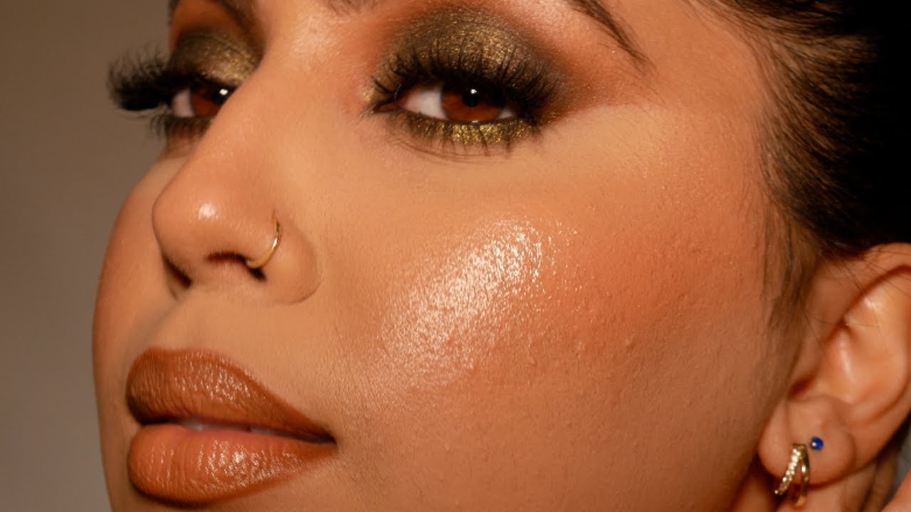 Stunning Olive Green Makeup Look | Foolproof Eyeliner Technique & New ...