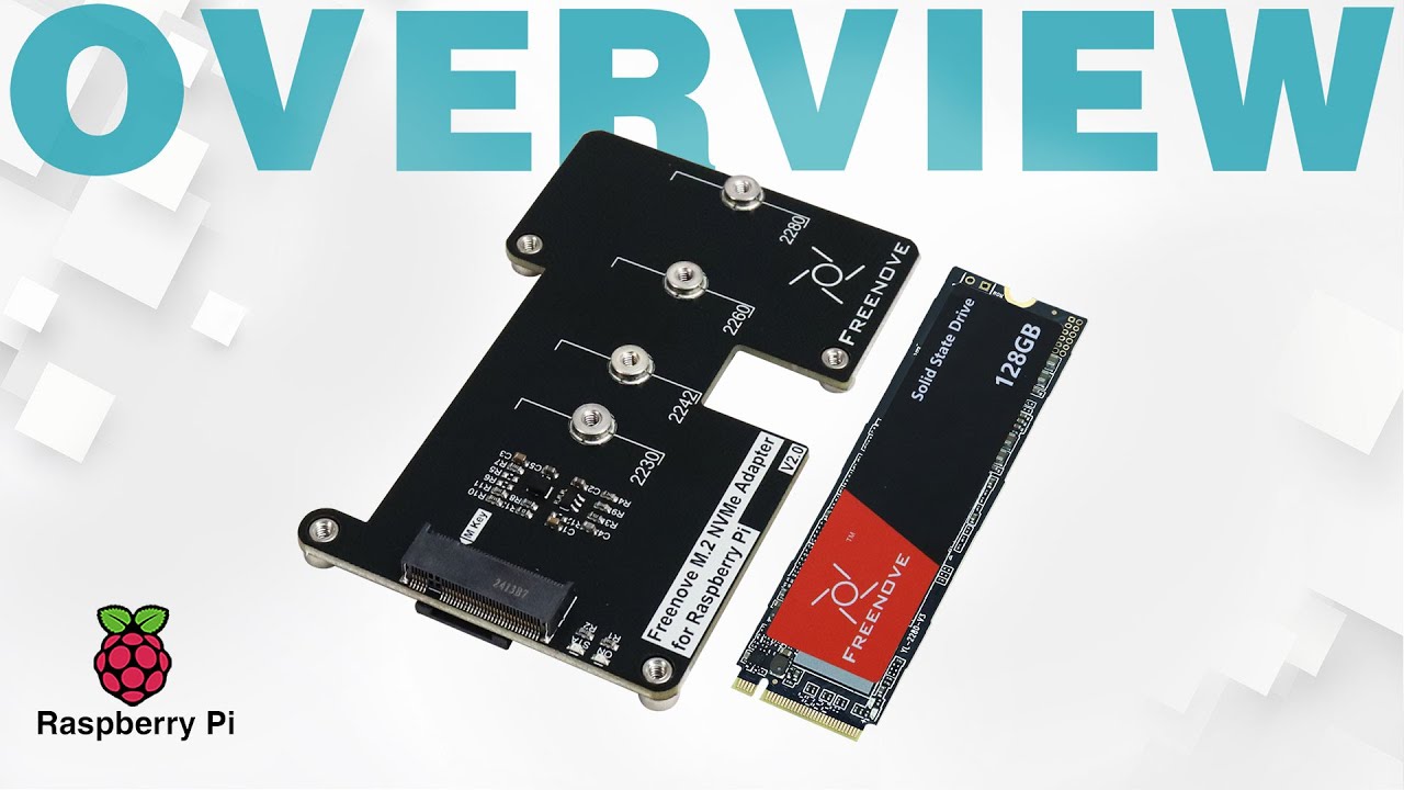 Freenove M.2 NVMe SSD HAT Adapter V2 for Raspberry Pi 5 [Overview] 128 ...