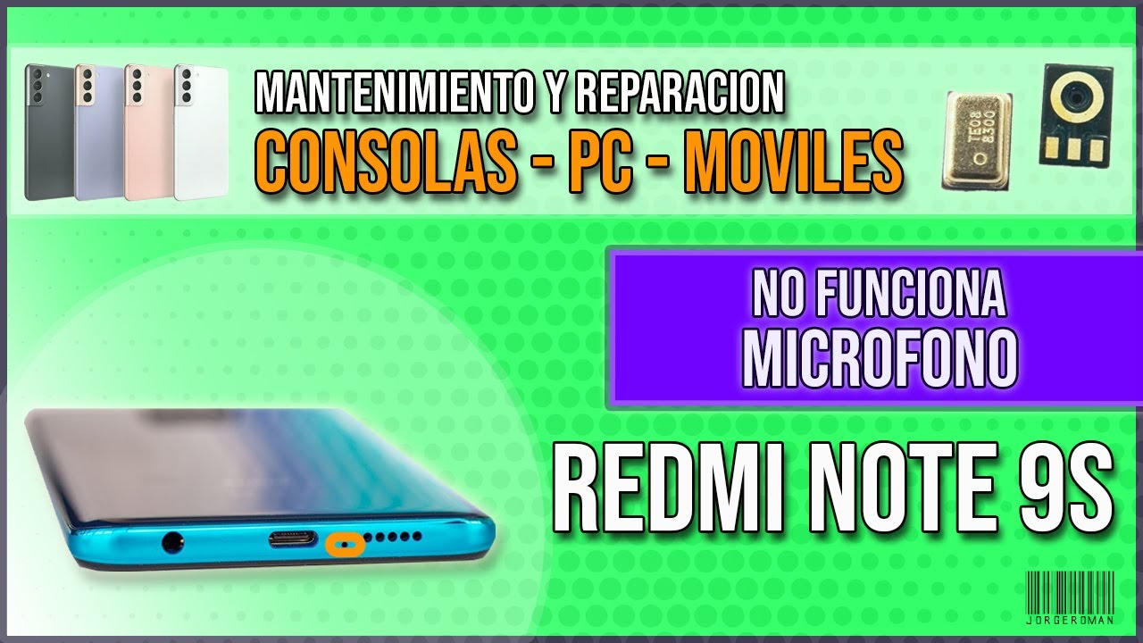 Xiaomi 📱 REDMI NOTE 9S NO funciona MICRÓFONO SOLUCIONADO - YouTube