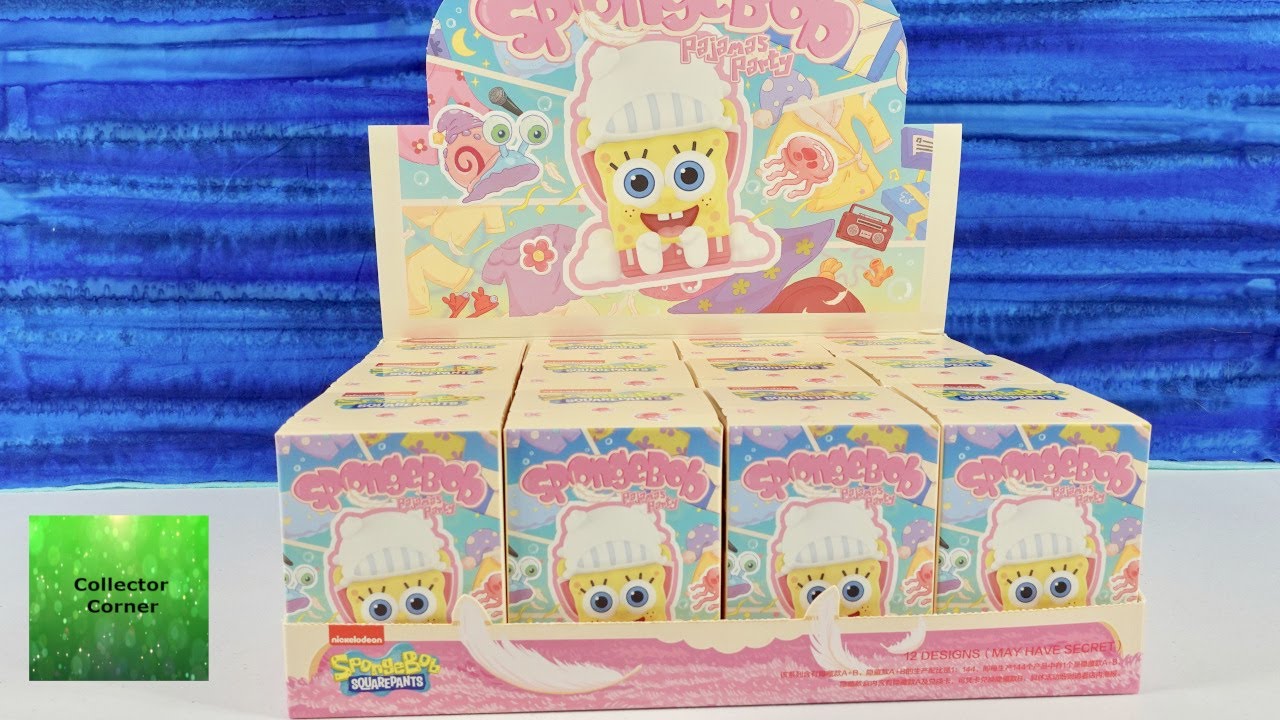 Spongebob Squarepants Pajamas Party Blind Box Pop Mart Unboxing ...