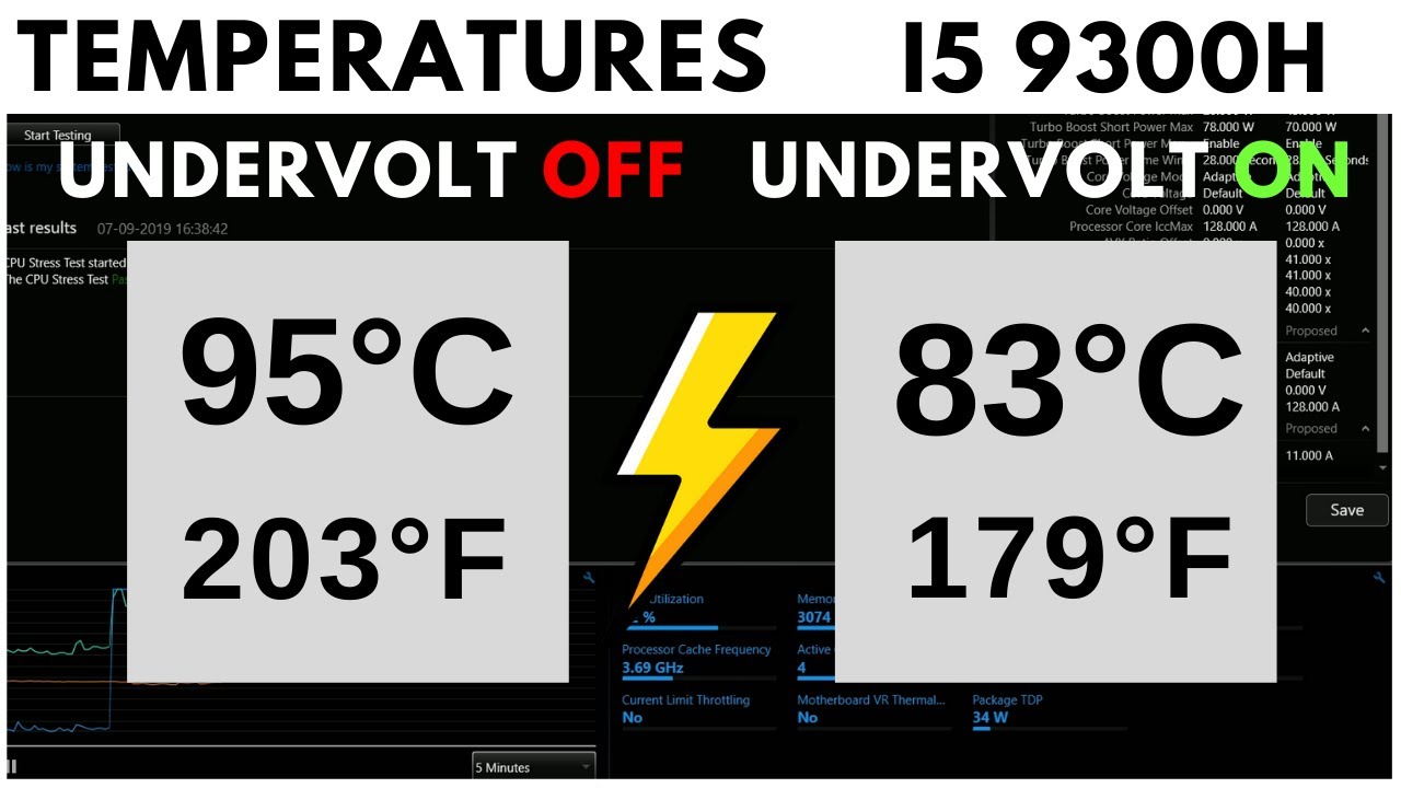 How to Undervolt CPU | Intel XTU | i5 9300H | Lenovo Y540 ⚡ - YouTube