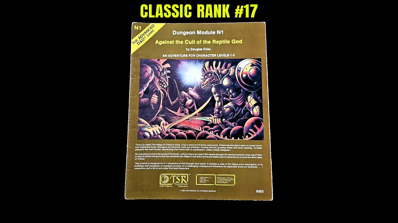 Dungeons & Dragons Classics OSR | Rank #17 | N1 Against the Cult of the ...