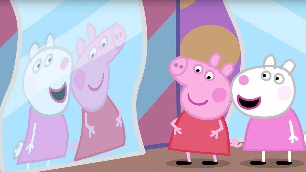 Peppa Pig Official Channel | Peppa Pig Loves Wobbly Mirrors - YouTube