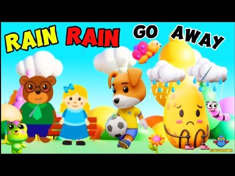 Nursery Rhyme | Rain Rain Go Away Nursery Rhyme | Cartoon Animation ...