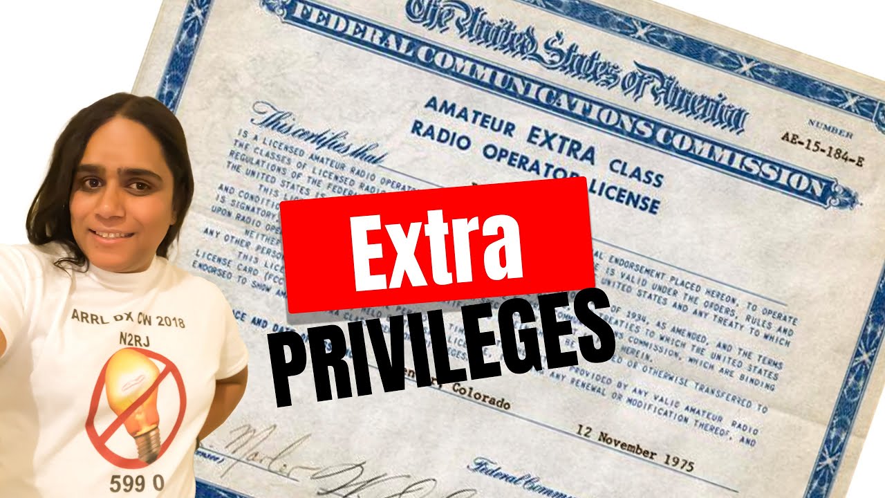 Answering the question - is the Extra class license such a big deal ...