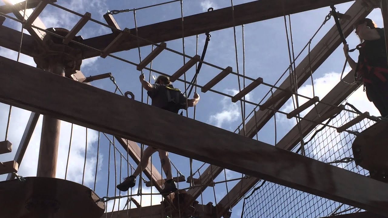 Norwegian Getaway Rope Course Zip Line- So Much Fun! - YouTube