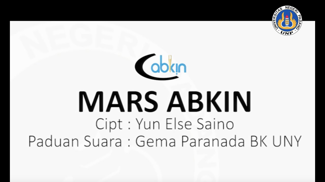 MARS ASOSIASI BIMBINGAN DAN KONSELING INDONESIA | MARS ABKIN - YouTube