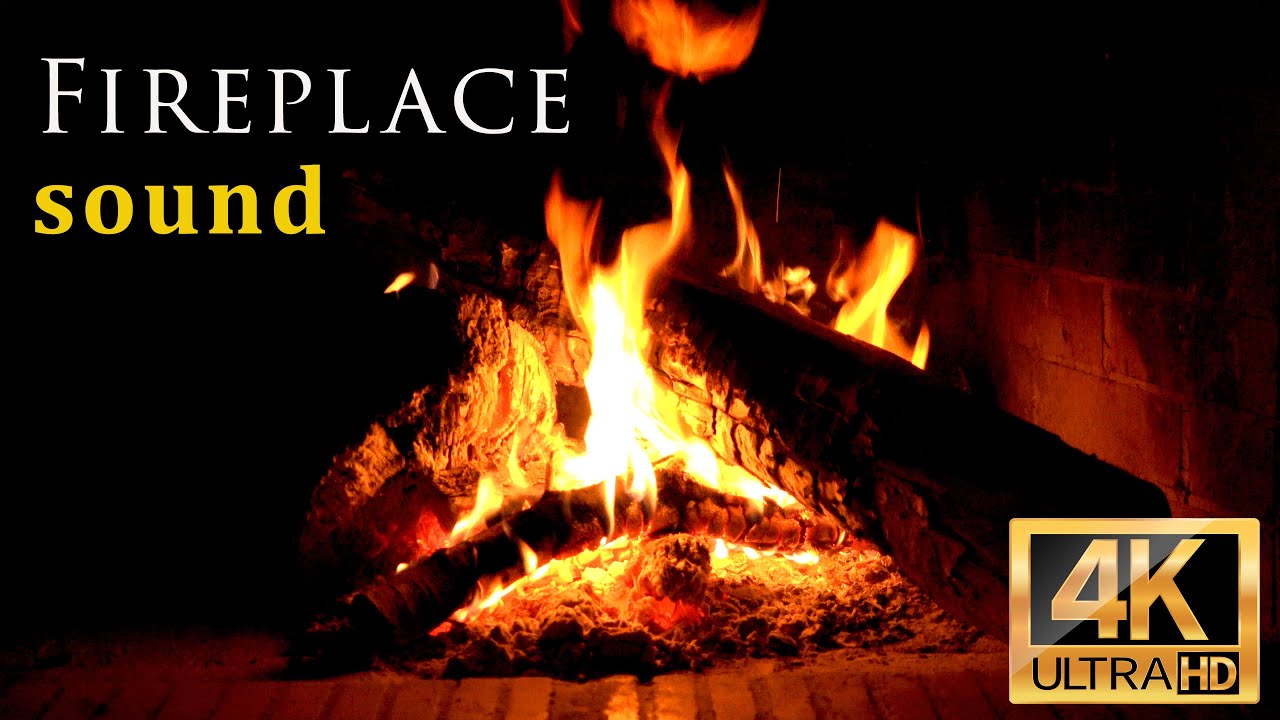 Fireplace - Fire Burning Video with Crackling Sounds - 4K HDR - YouTube