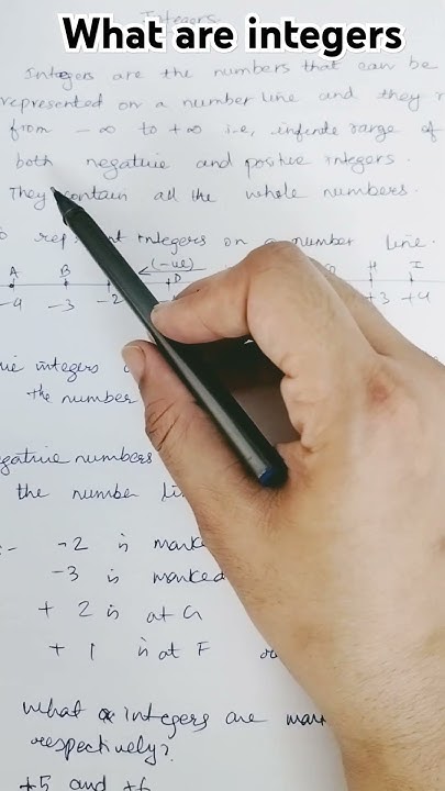 define integers - YouTube