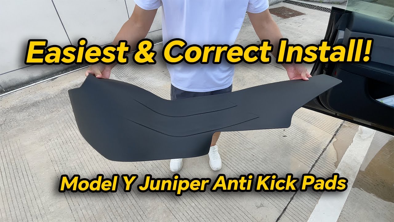 How to Install Tesla Model Y Juniper Center Console Side Panel Anti ...