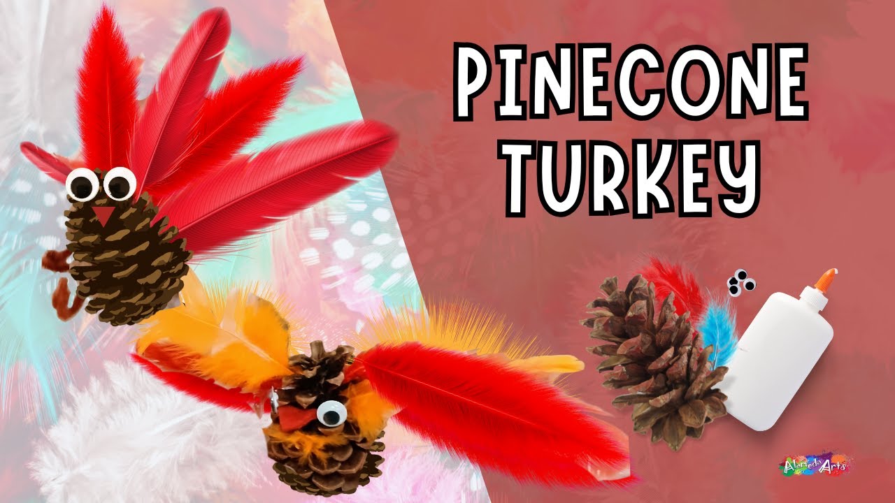 Pinecone Turkey 🦃 (DIY Duo Edition) - EASY LAST MINUTE Thanksgiving ...