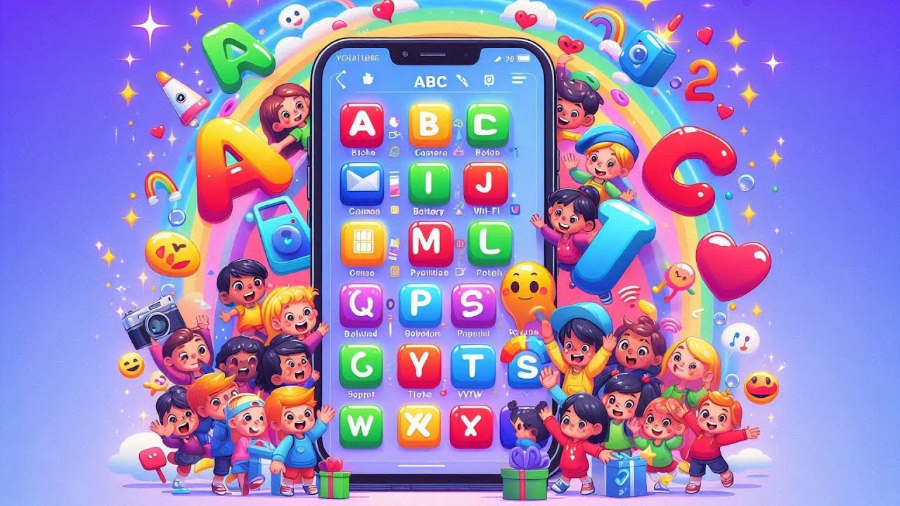 📱 ABC with Mobile Phones – Swipe, Tap, and Learn! | ABC Phone Song ...