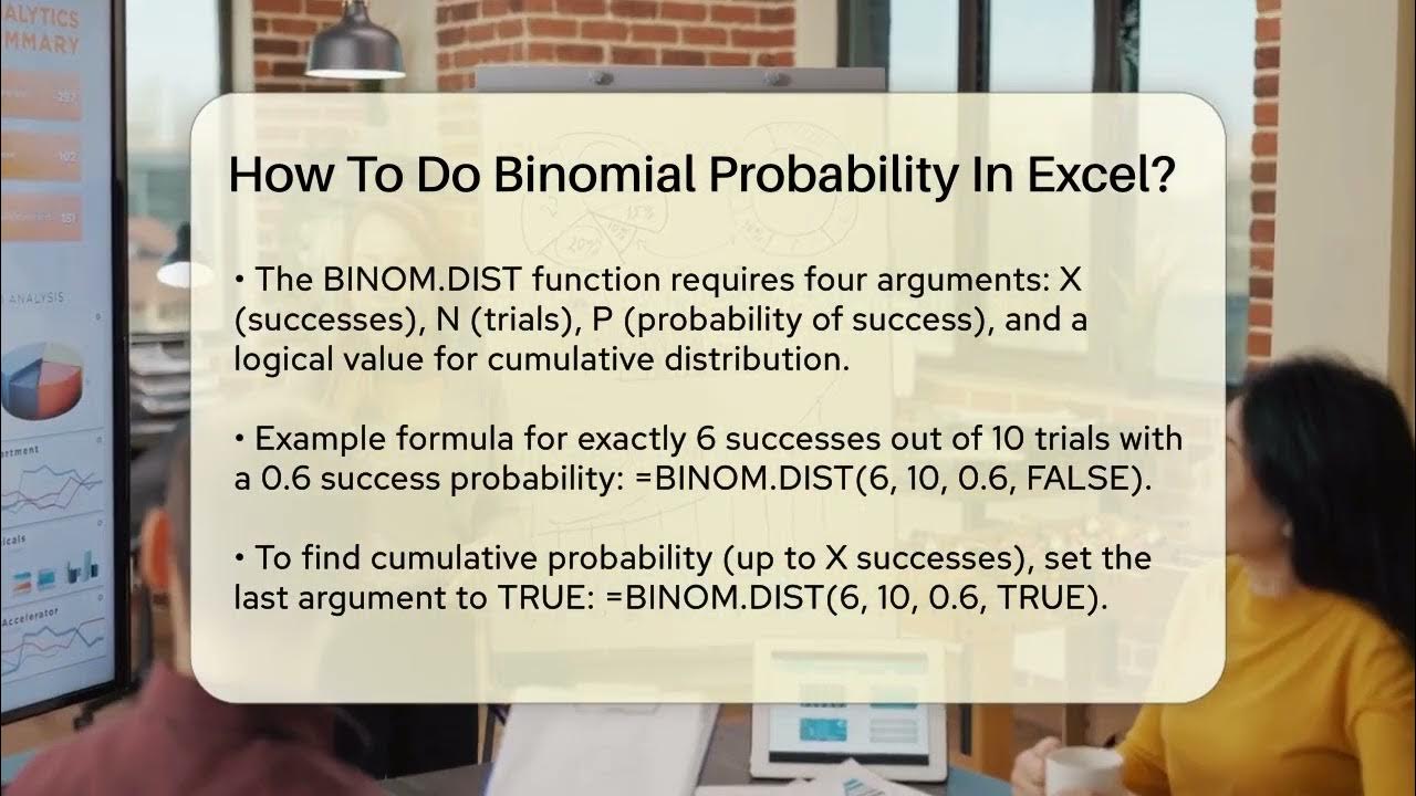How To Do Binomial Probability In Excel? - The Friendly Statistician - YouTube