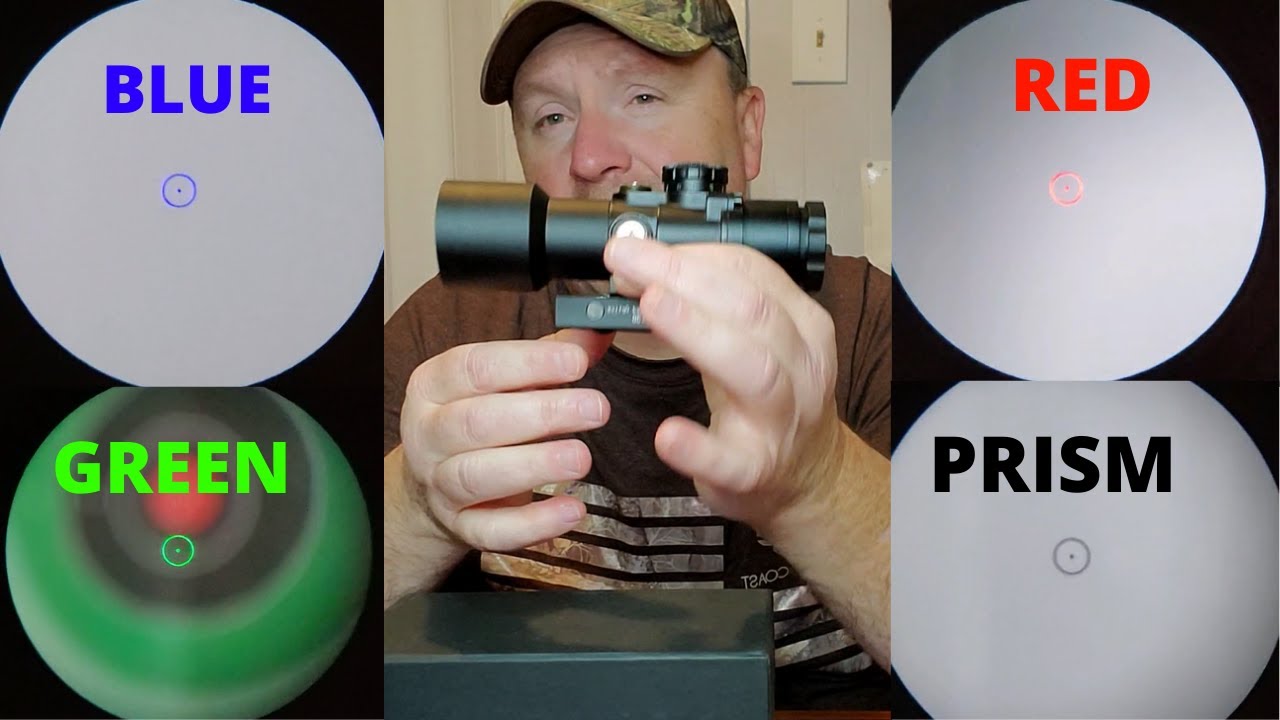 ADE 5x36 Prism tactical scope RED,GREEN,BLUE Reticles - YouTube