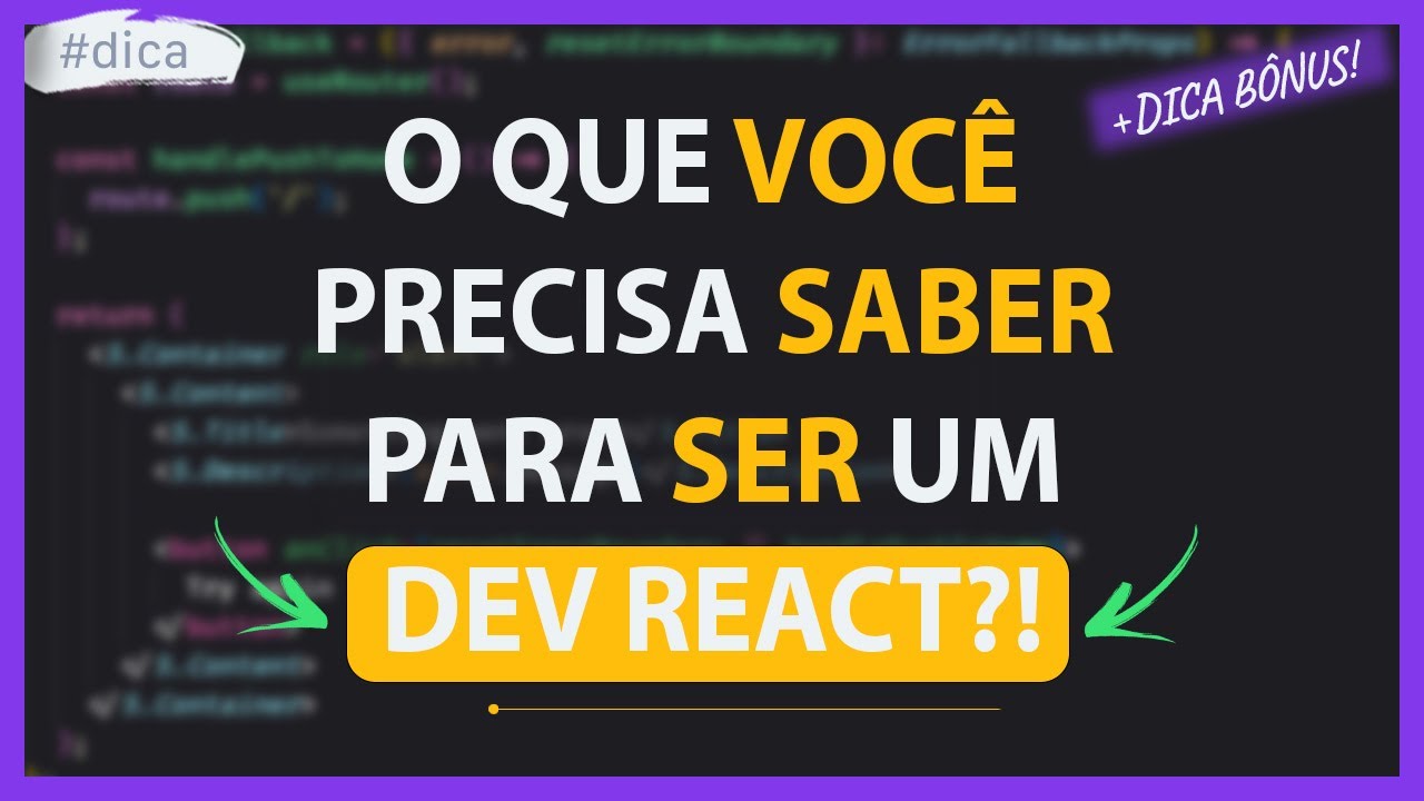 O QUE VOCÊ DEVE SABER COMO DEV JUNIOR/PLENO/SENIOR? - YouTube