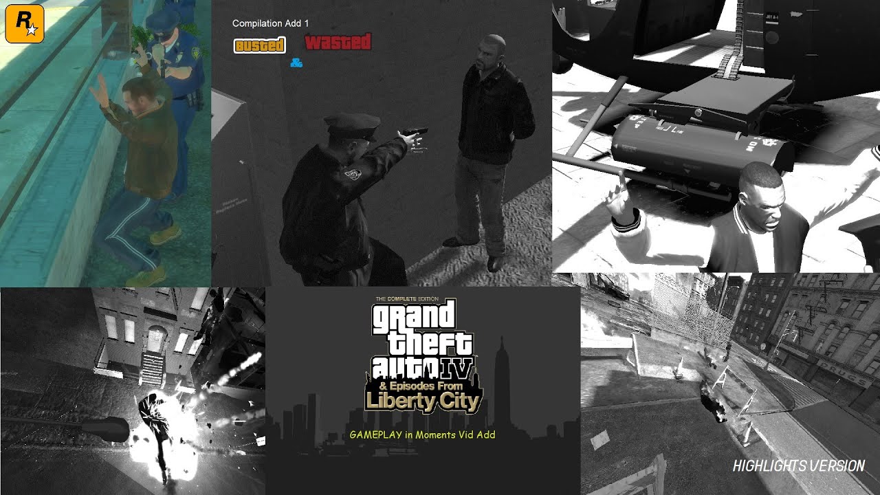 GTA 4 & EFLC GAMEPLAY in Moments - Wasted & Busted Compilation [HD ...