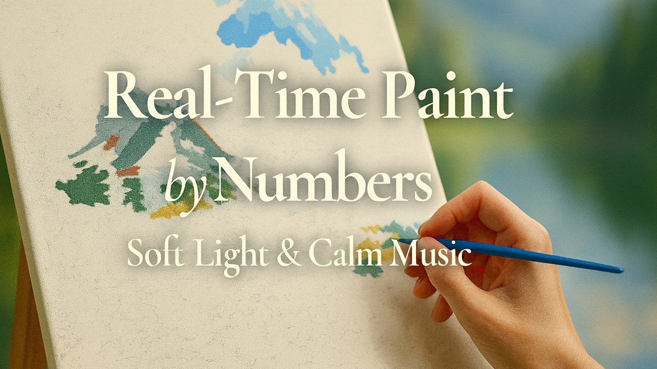 Relaxing Real-Time Painting by Numbers | Atmospheric Brushwork - YouTube