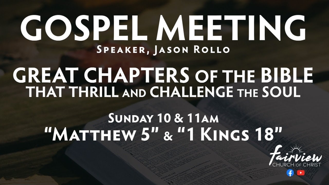 "Matthew 5 and 1 Kings 18" - Jason Rollo - YouTube