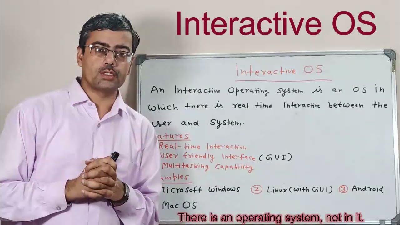 What is Interactive Operating system | Types of Operating System - YouTube