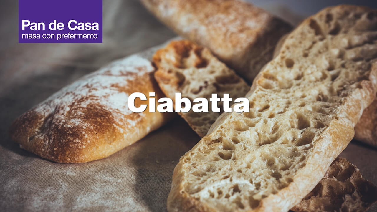 Receta Pan Ciabatta (Chapata) - YouTube