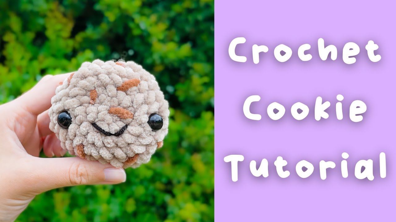 Crochet Cookie Tutorial - How to Crochet a Cookie Keychain - YouTube