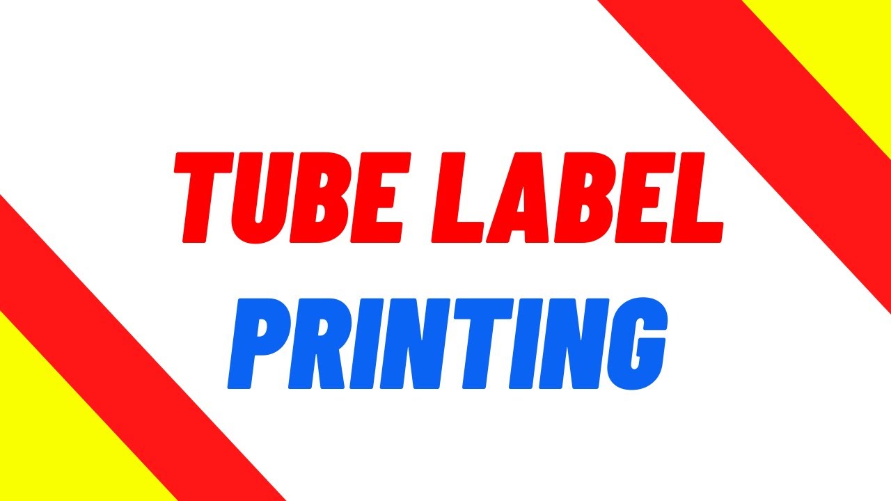 HOW TO USE PRINTING MACHINE FOR LABEL TUBE PRINTING - YouTube