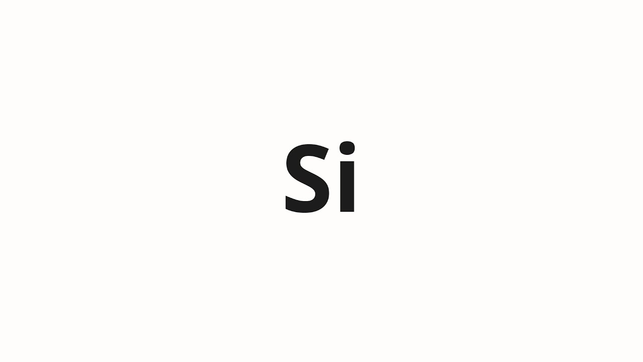 How to pronounce Si | Si (Si in Russian) - YouTube