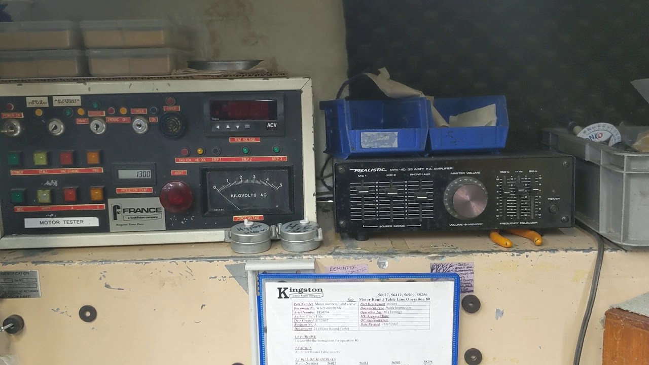 Hipot Testing Station w Amplifier - Moose #A13 - YouTube