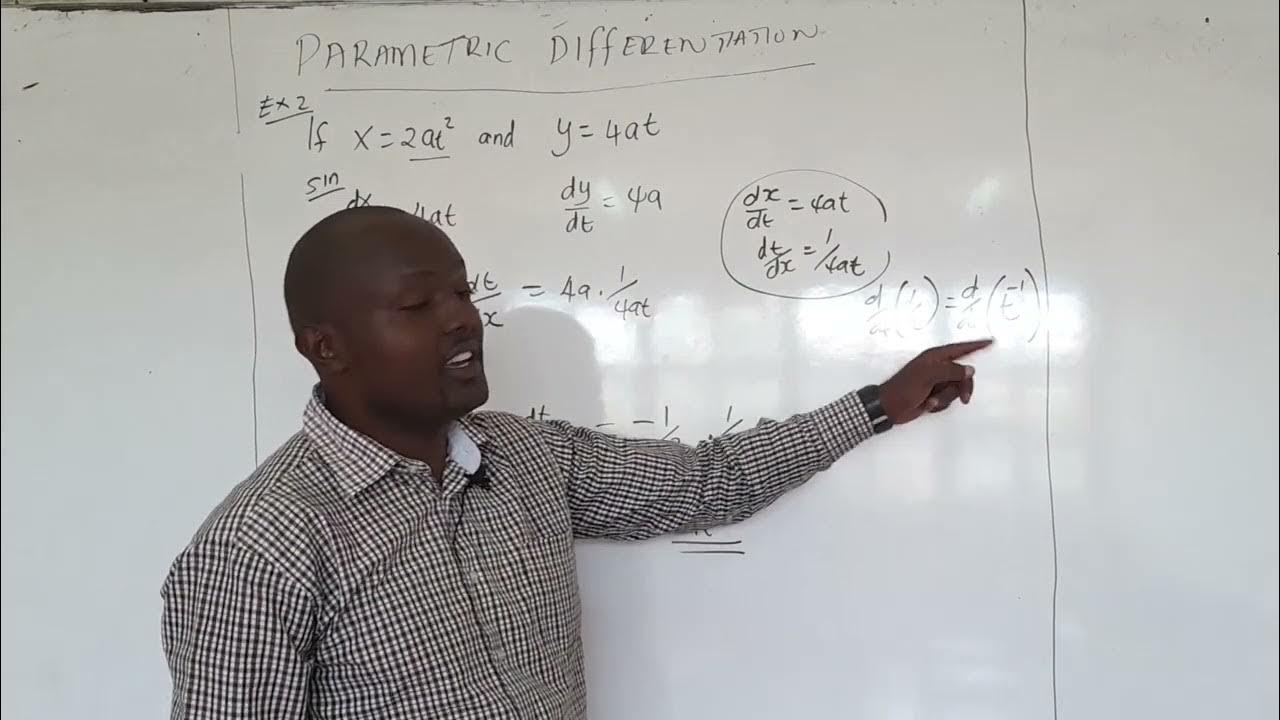 Calculus Differentiation Parametric Differentiation Youtube