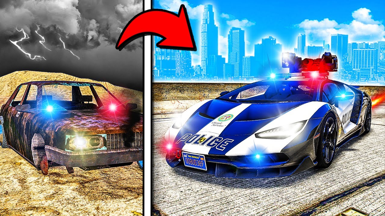 Repairing BROKEN Police Car in GTA 5! - YouTube
