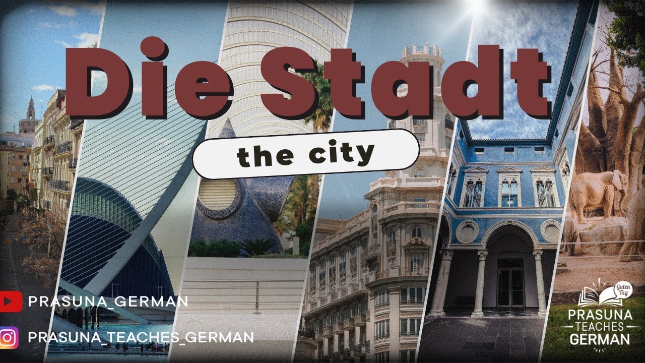 German Vocabulary for City & Places | Learn with Sentences & Examples ...
