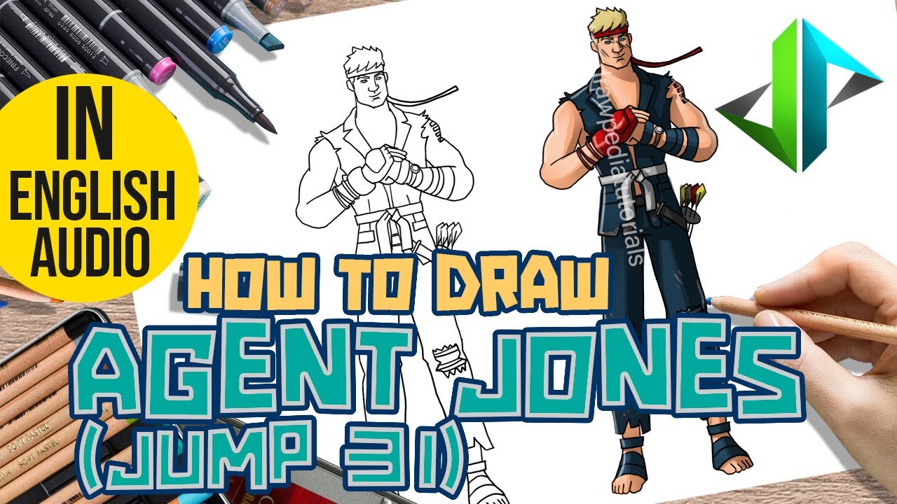 [DRAWPEDIA] HOW TO DRAW *NEW* AGENT JONES (JUMP 31) from FORTNITE ...