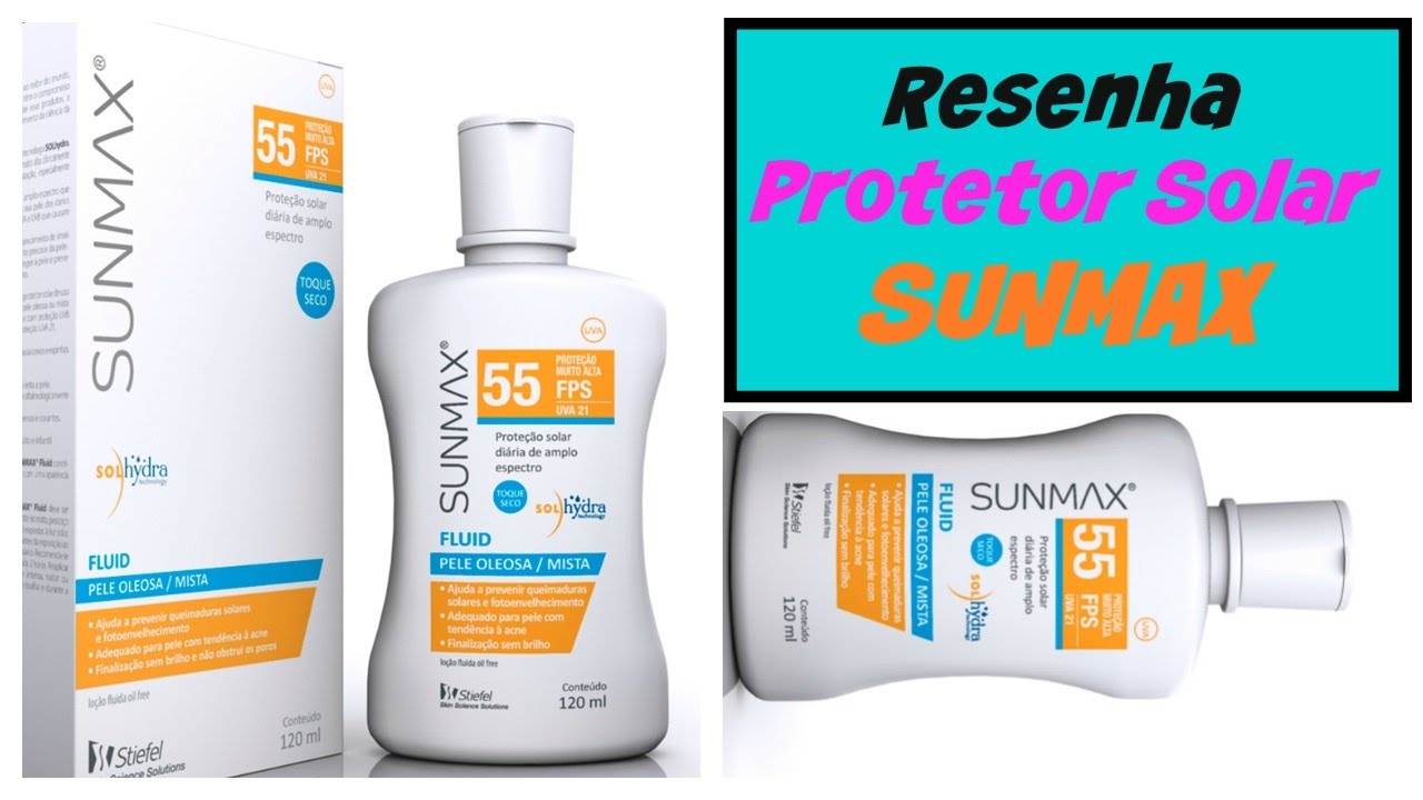 Resenha Protetor Solar SunMax Fluid FPS 55 - YouTube