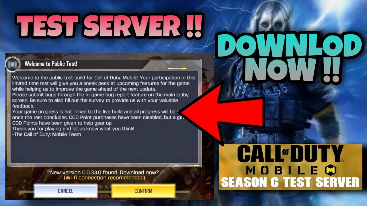 How to download Cod mobile season 6 public test server | S 6 Beta ...