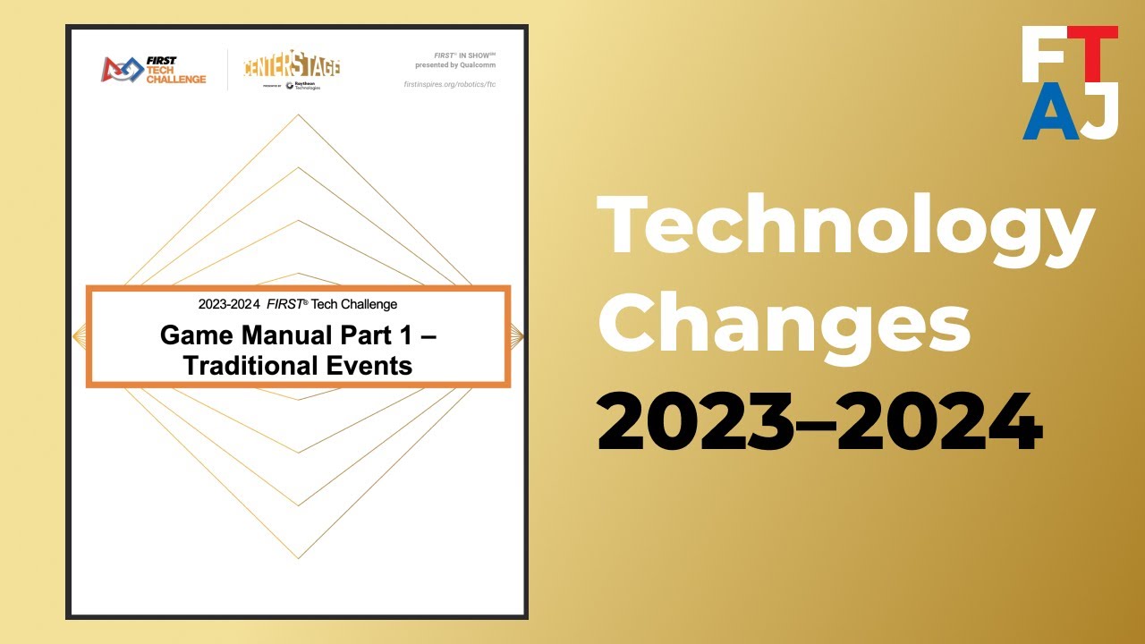 Technology Changes in 2023–2024 | FIRST Tech Challenge - YouTube