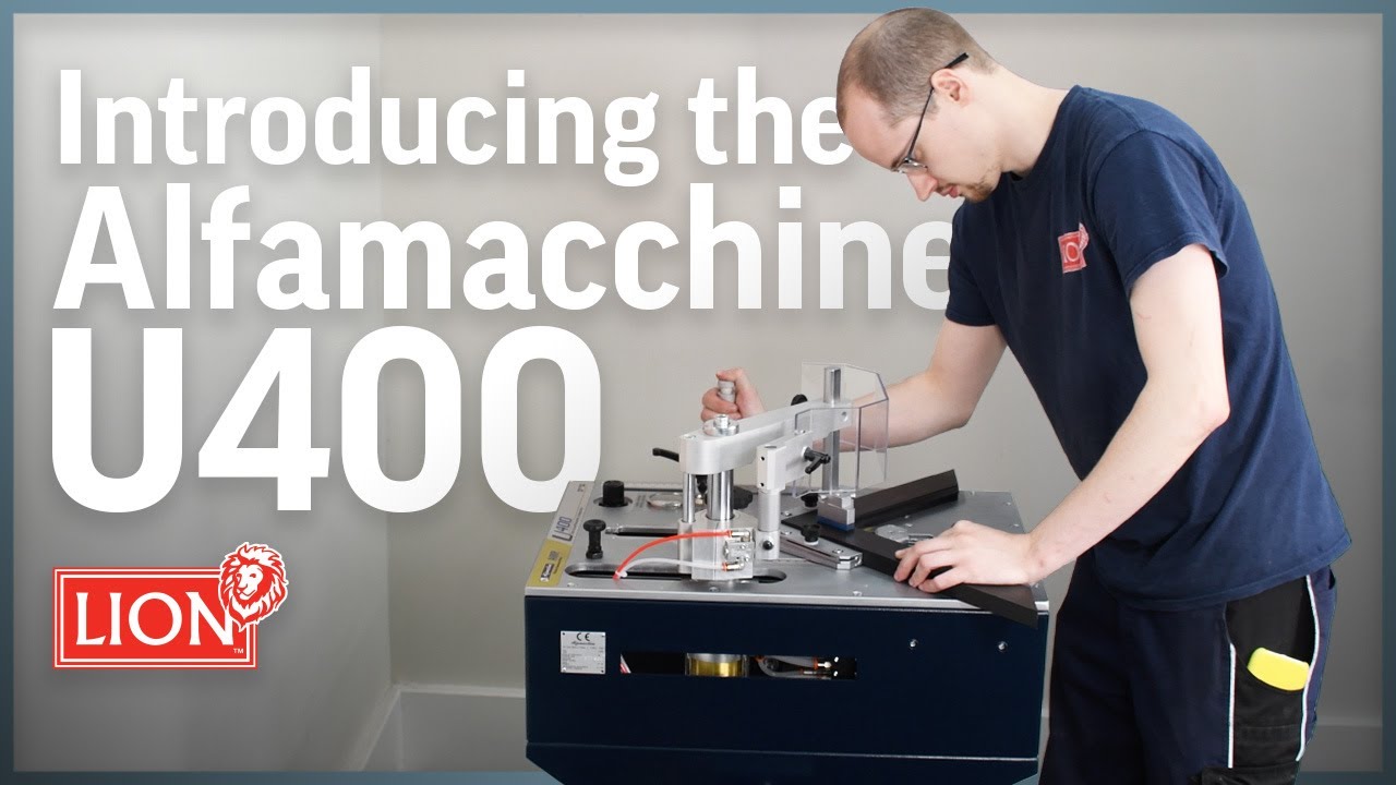 How to Join Frame Mouldings with Alfamacchine U400 Underpinner - YouTube