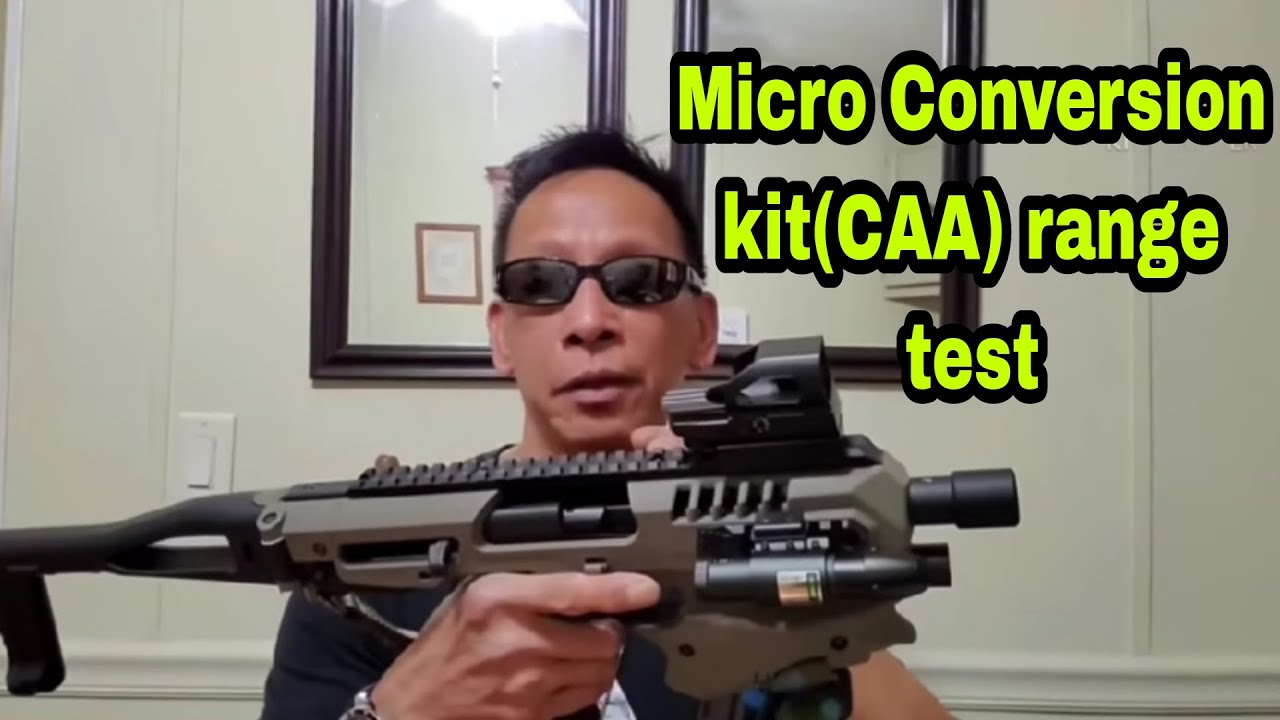 Micro Conversion Kit (CAA) Range Test #9mm #conversion kit - YouTube