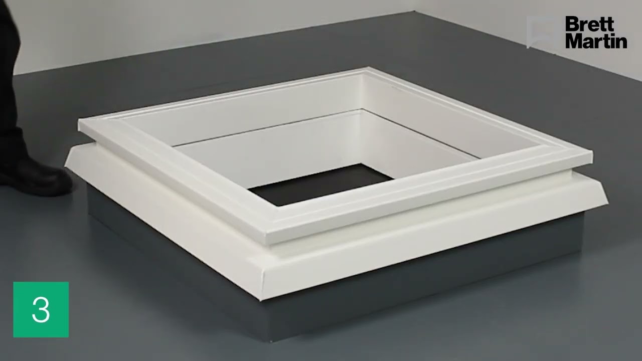 TB186 Fixed Vented Dome on builder’s upstand Mardome Trade installation ...
