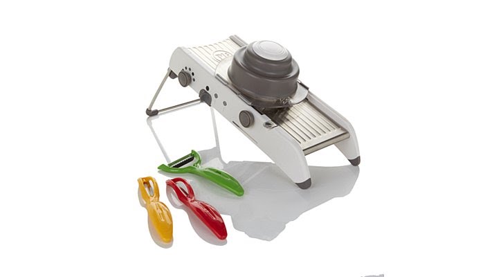 PL8 Mandoline Slicer and 3piece SnapFit Peeler Set - YouTube