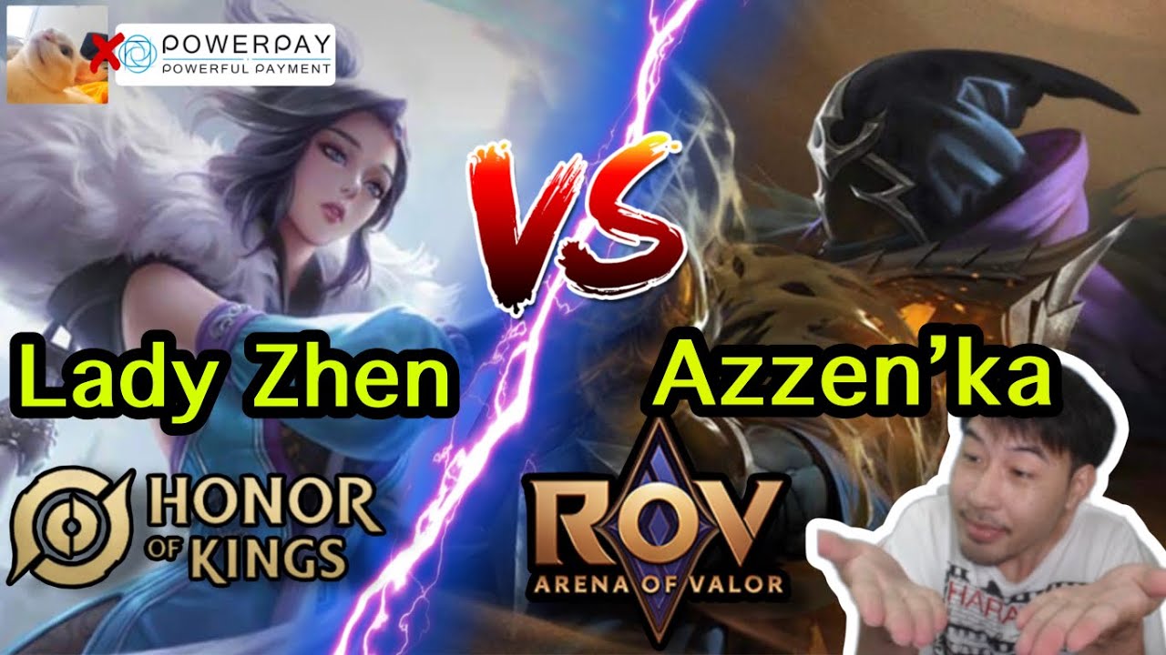 ความเหมือนที่แตกต่าง ของ Lady Zhen HOK Vs Azzen'ka ROV - YouTube