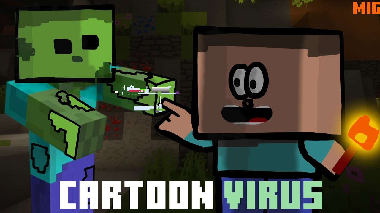 Minecraft : Summon Steve_2D Virus (Animation) - YouTube
