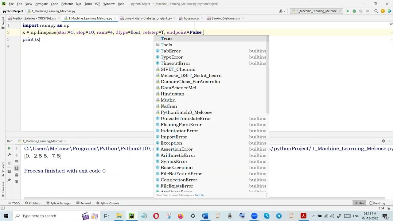 Numpy In Tamil From Data Science In Tamil Batch 2 Day 07 Youtube