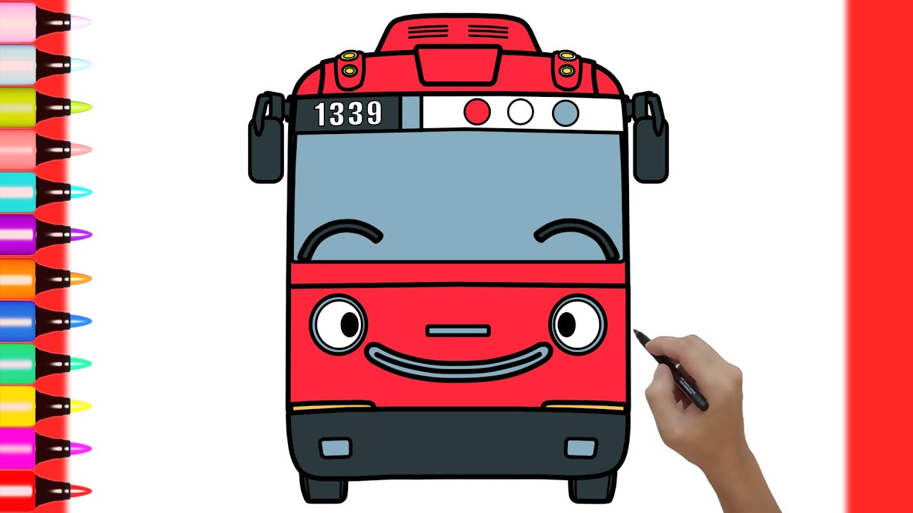 HOW TO DRAW TAYO THE LITTLE BUS GANI - YouTube
