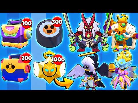 KUTU VE STARR HEDİYESİ AÇARAK OYUNDAKİ TÜM HİPERŞARJ KOSTÜMLERİNİ ÇIKARDIM !! BRAWL STARS