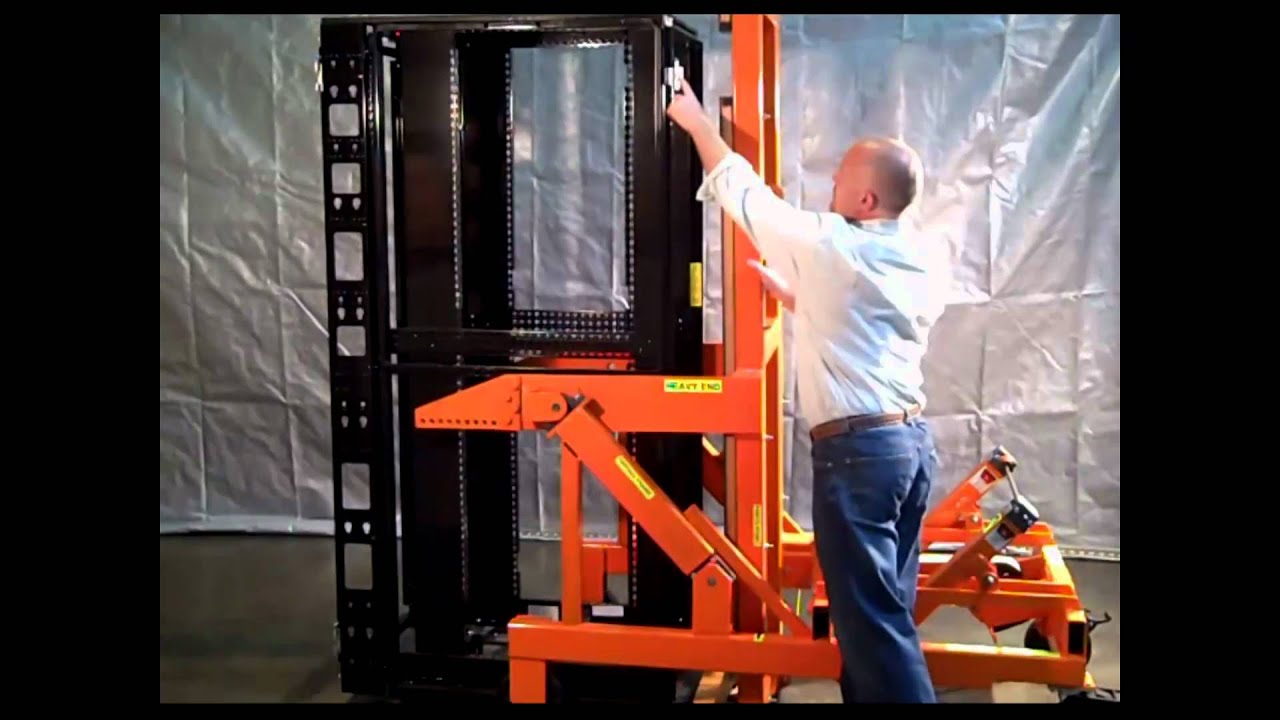 Server Tower Lift And Tilt Transport Cart - YouTube
