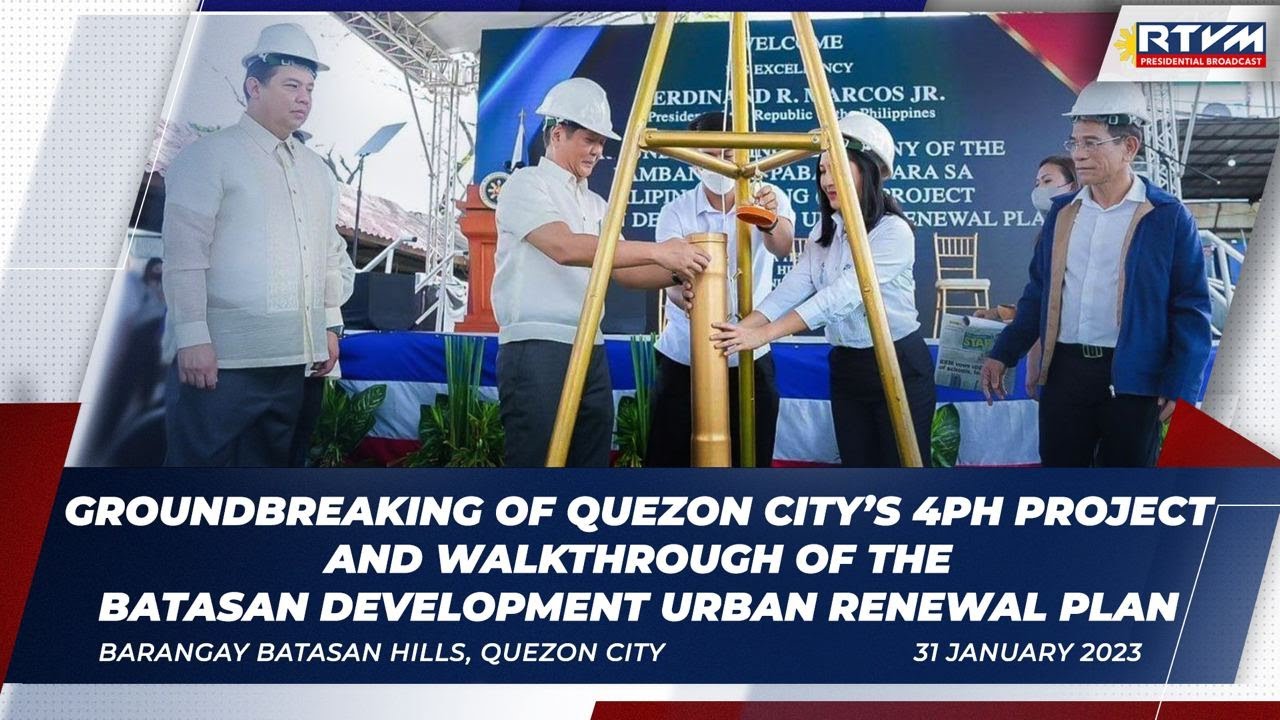 Groundbreaking of Quezon City’s 4PH Project 01/31/2023 - YouTube