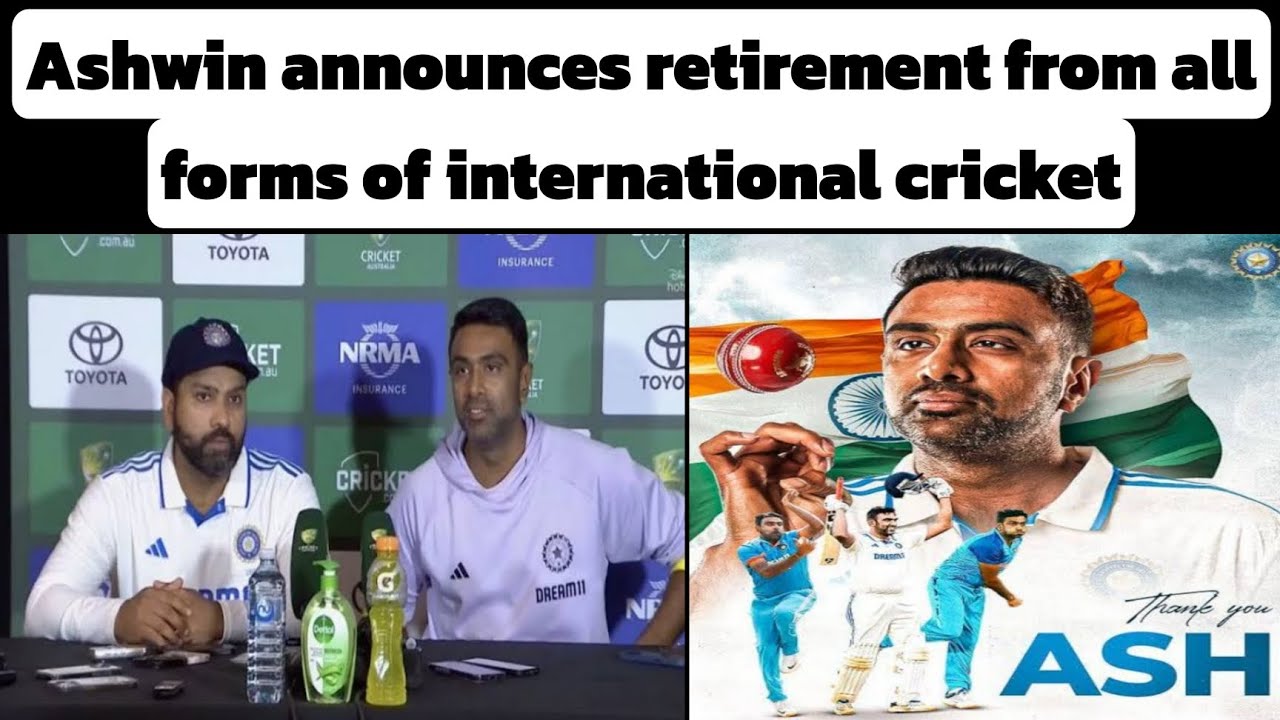 Ashwin Anna Announce retirement | India vs Australia - YouTube