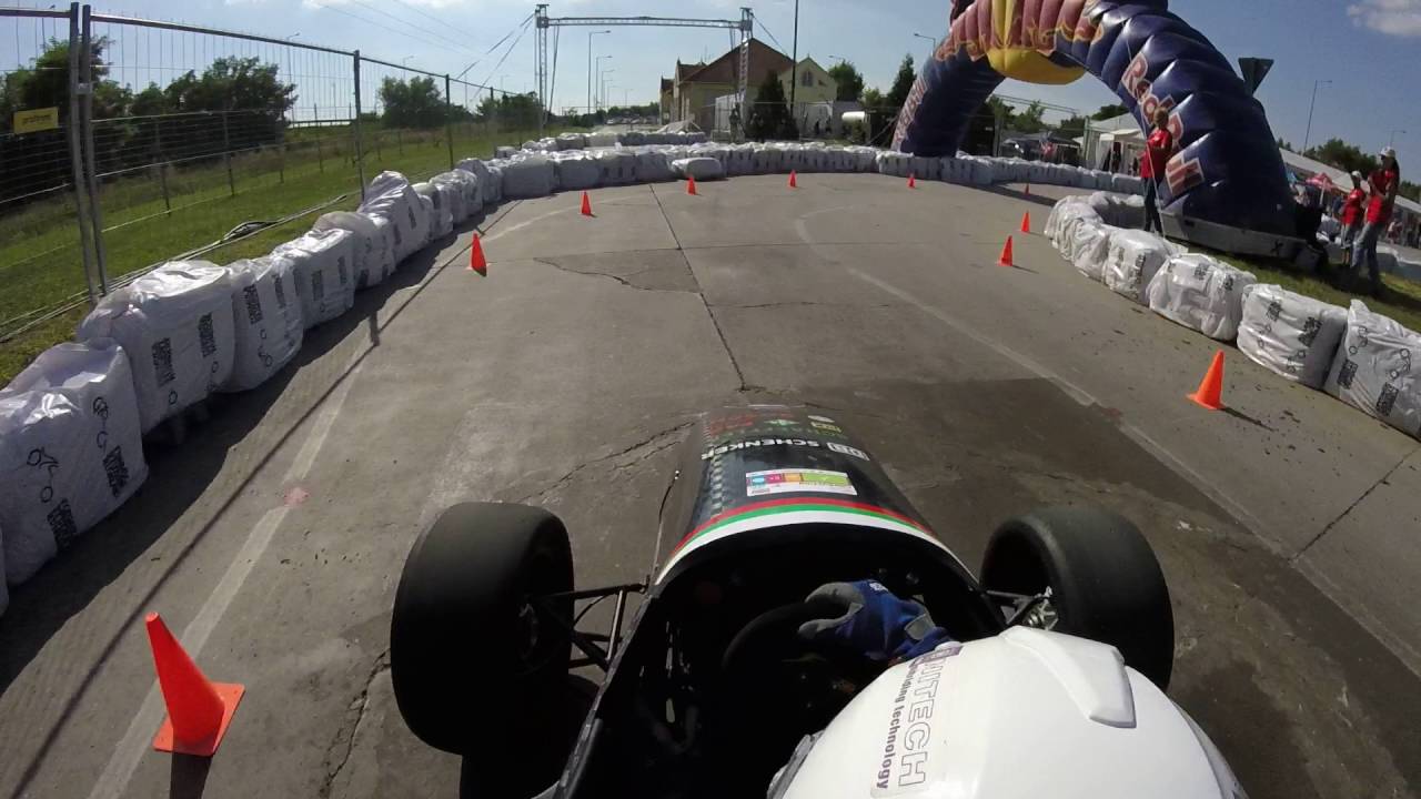 Formula student Hungary 2016 Autocross team TU-Sofia Bulgaria - YouTube