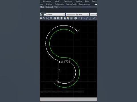 Curve dimension #autocad #cadtipstricks # - YouTube